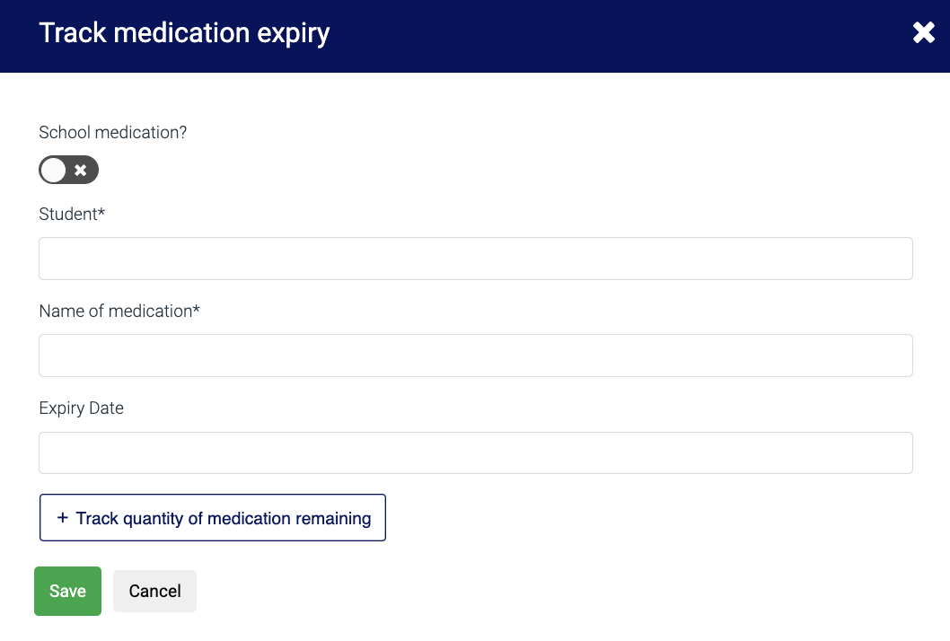 Medication Expiry/Stock Control: How to track medication stock