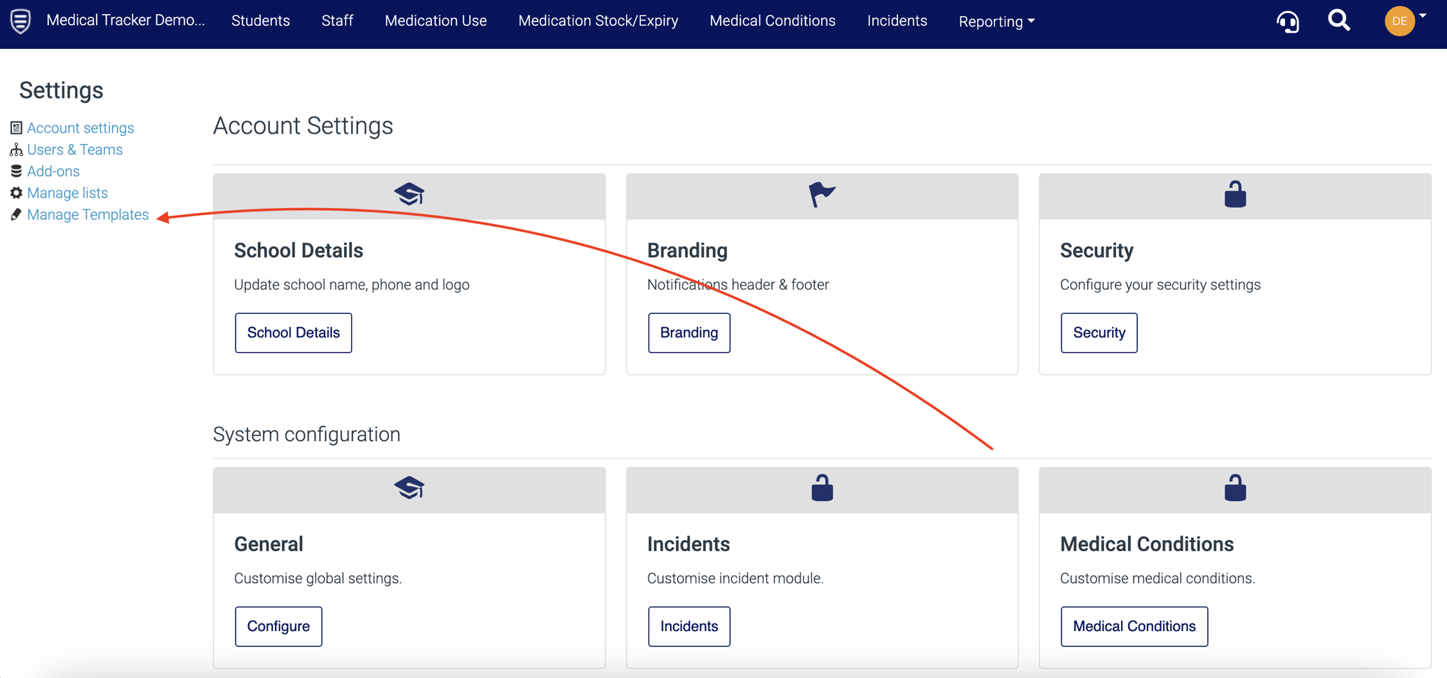 How to amend a template