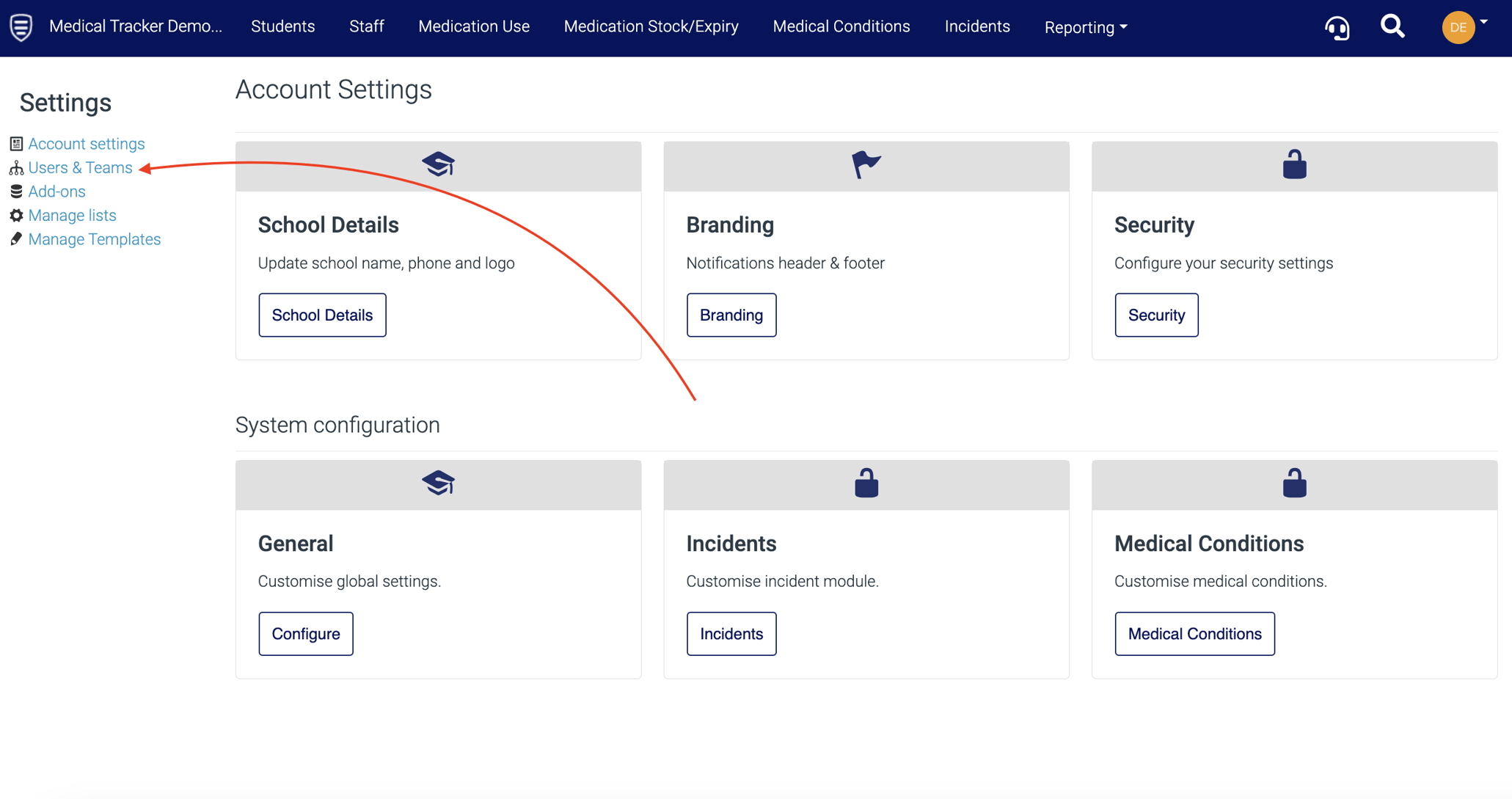 How to delete a team