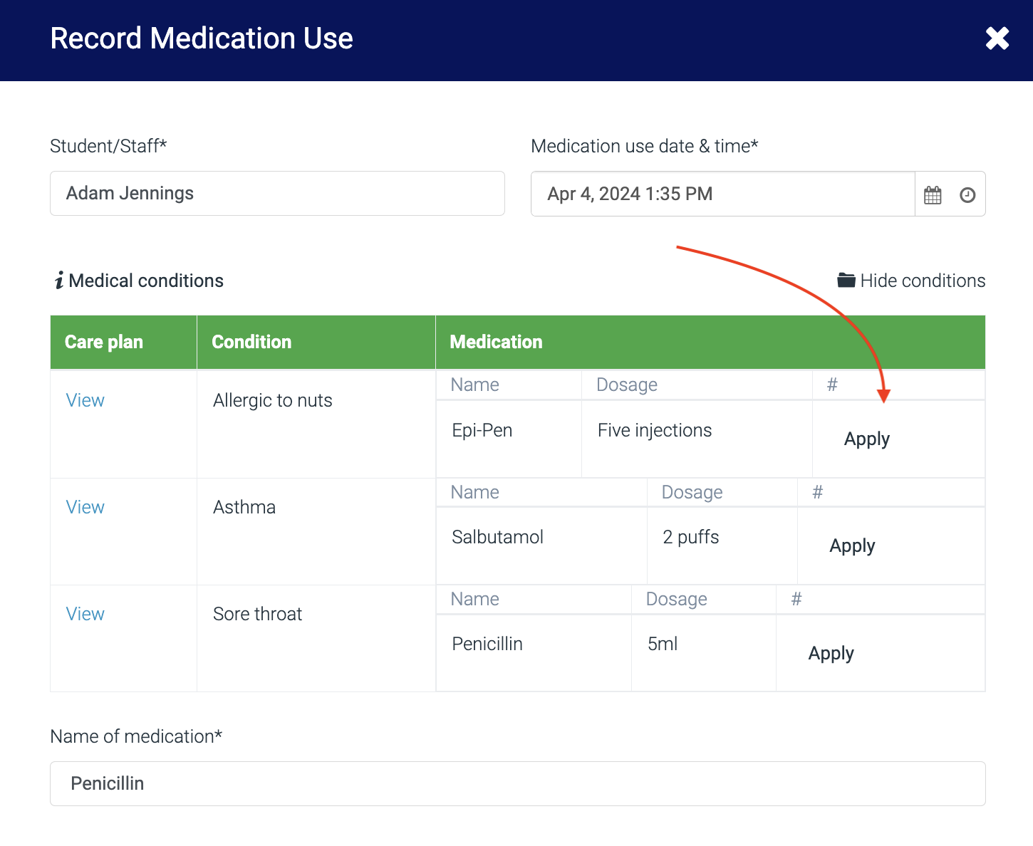 How to record medication administration