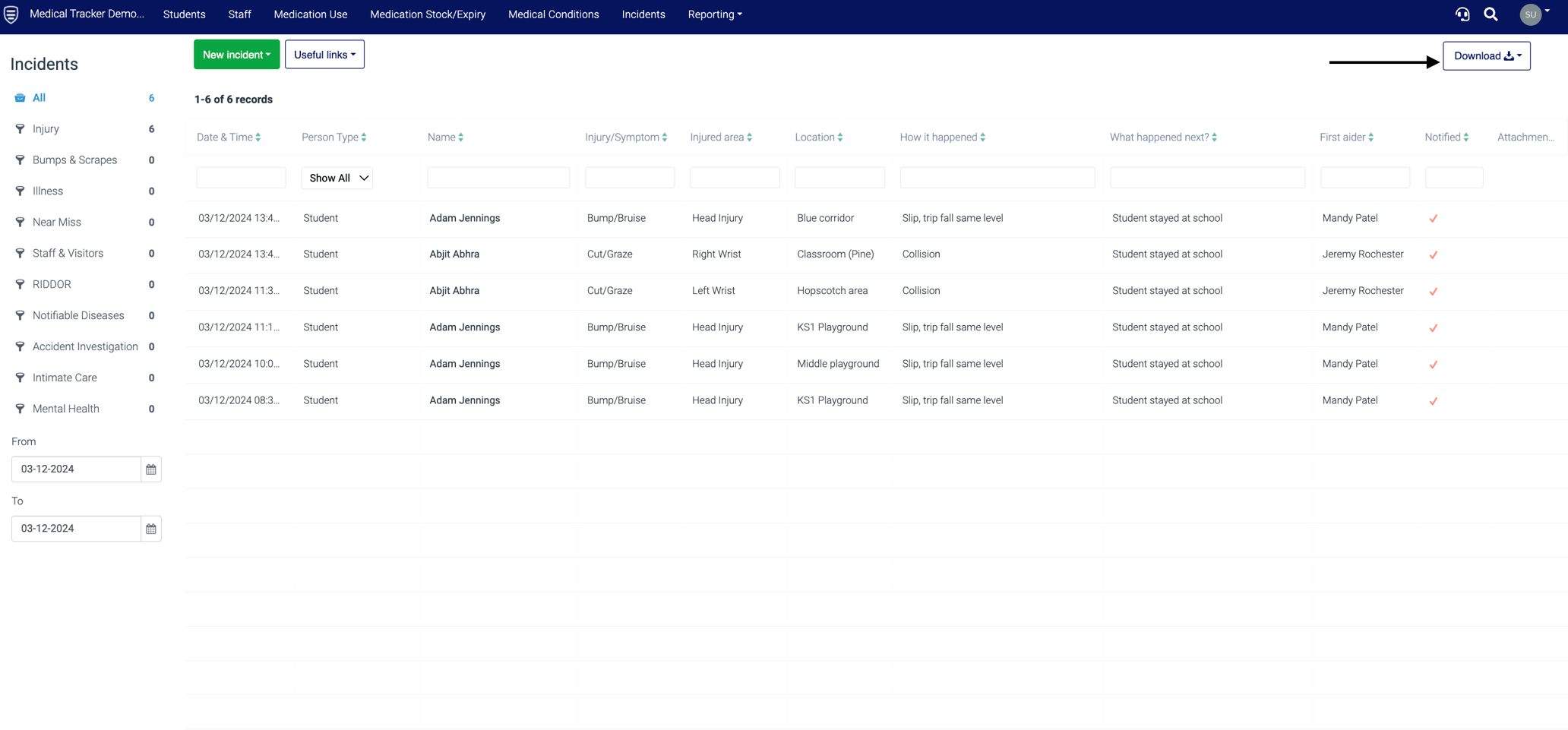 How to export data from Medical Tracker to a .csv or Excel document ...