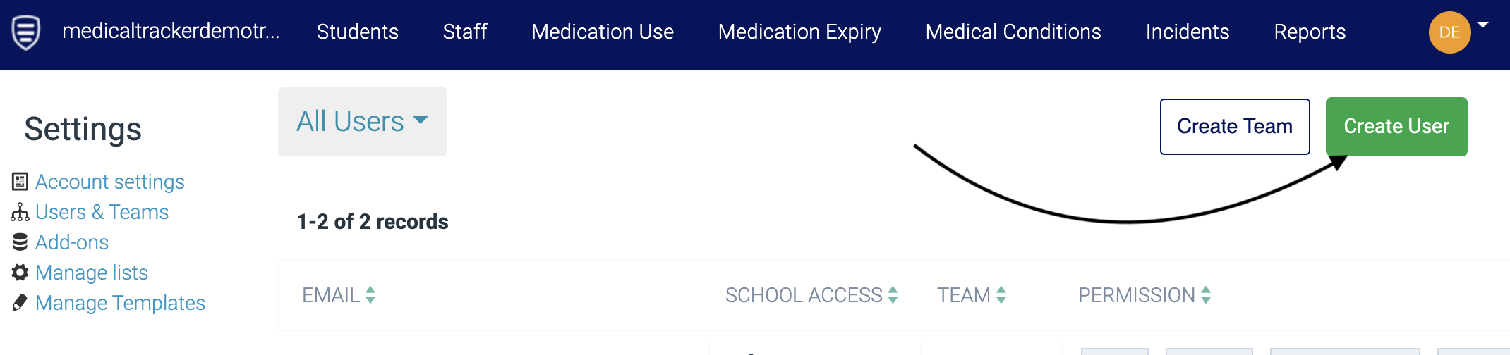 How can I add a new user to Medical Tracker?