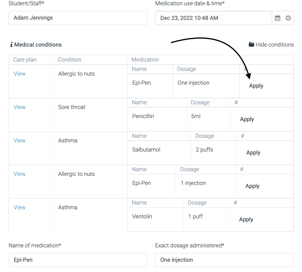 How to record medication administration