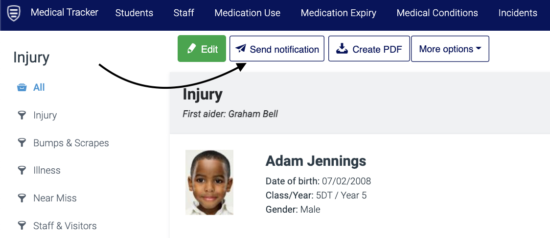 How to send internal emails to staff members