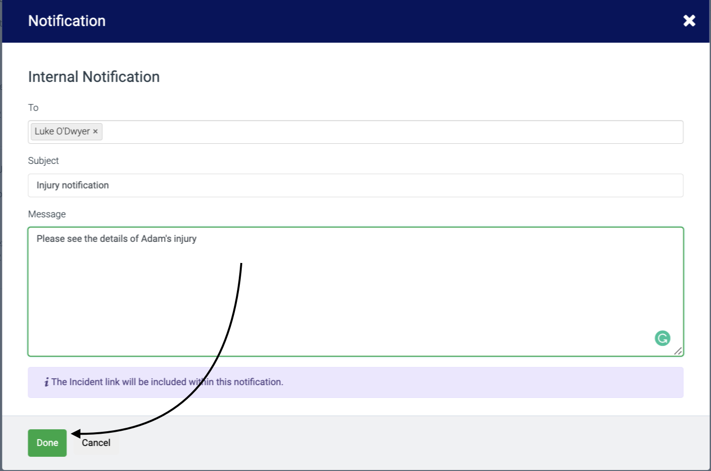 How to send internal emails to staff members