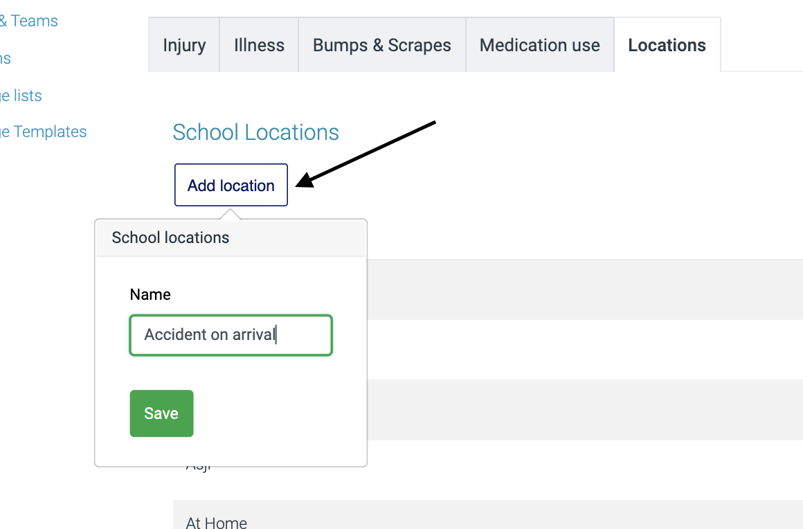 Step 2: Add your school's locations (required)