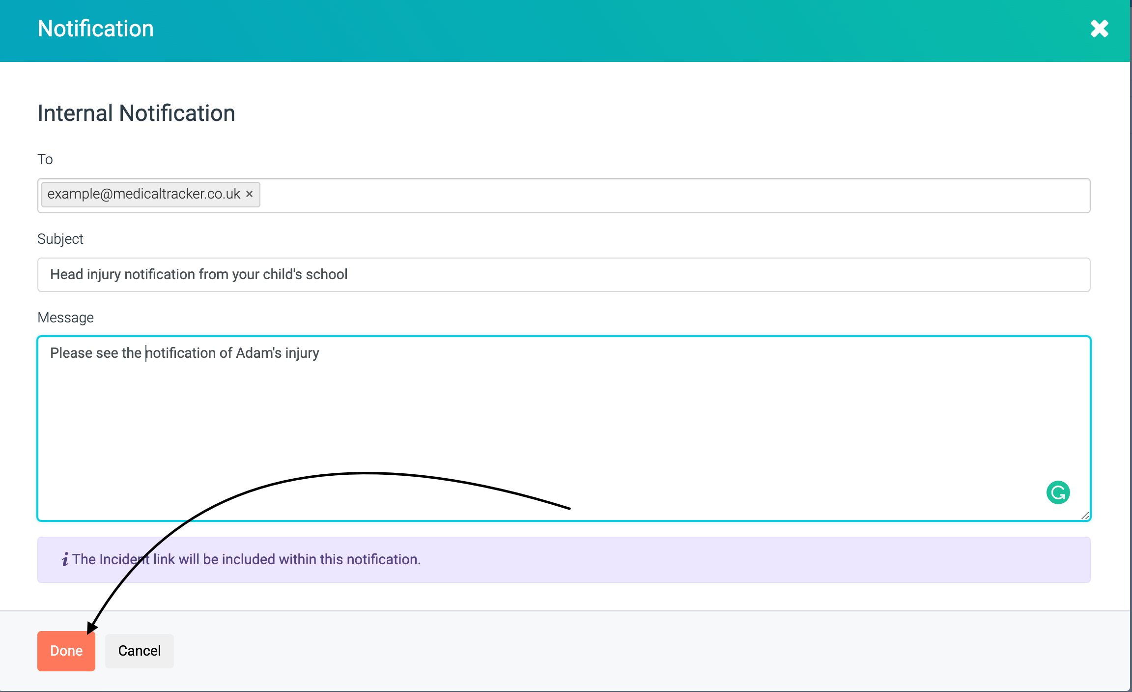How to send internal emails to staff members