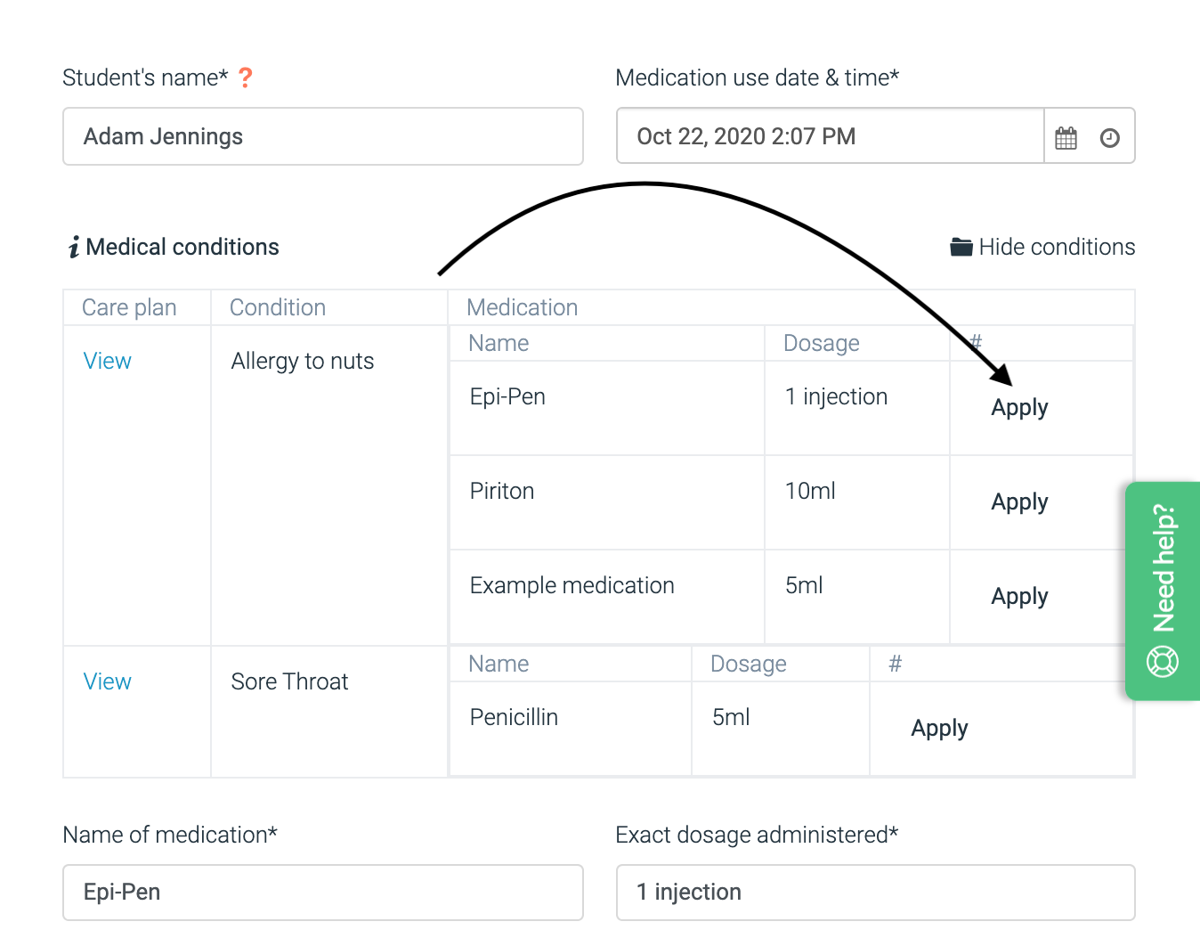 How to record medication administration