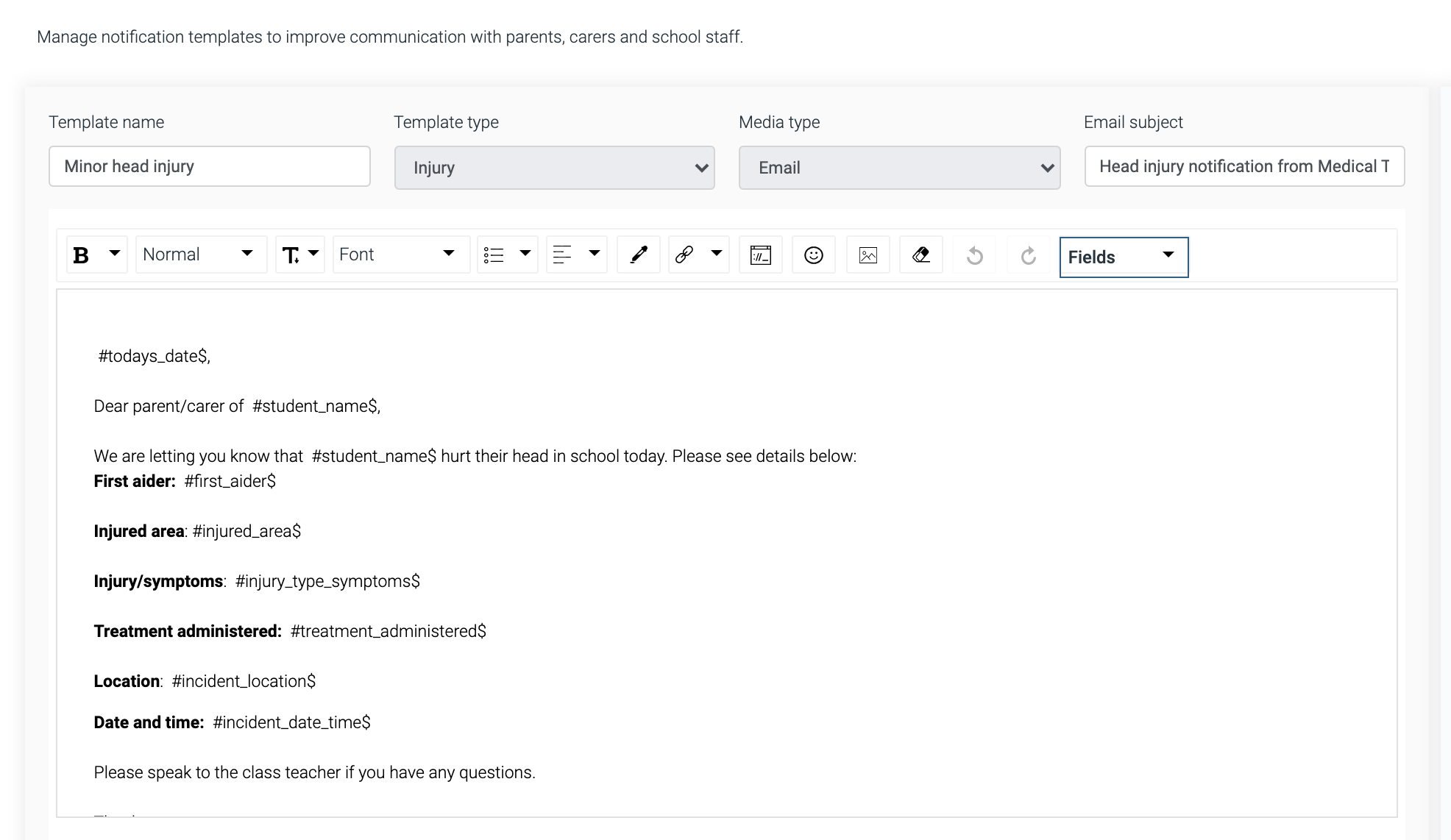 Step 3: Editing and creating letter and email templates
